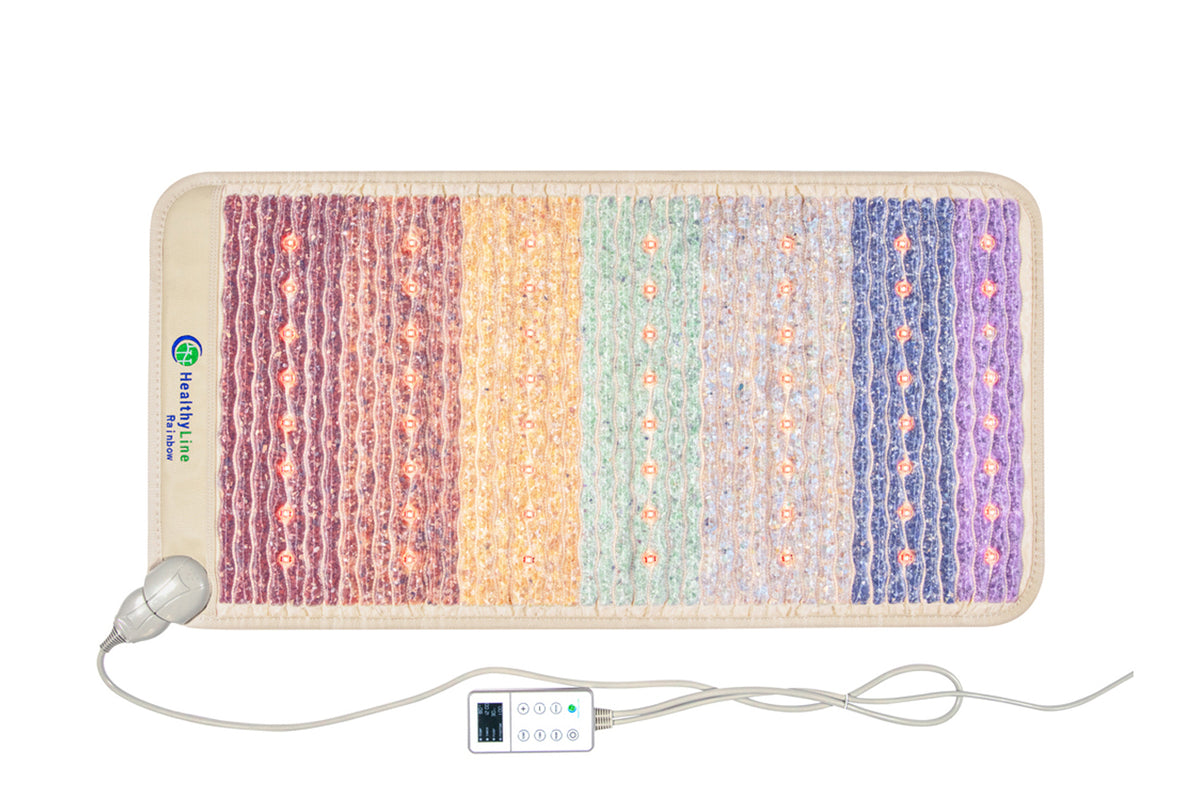 HealthyLine Rainbow Chakra Mat Small 4020 Firm - Photon PEMF Inframat ...