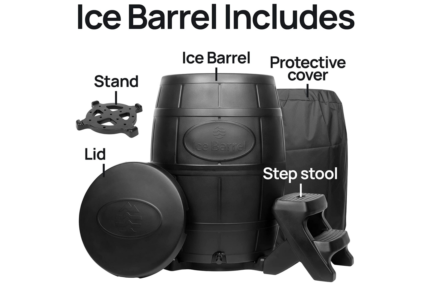 Penguin Chillers Cold Therapy Chiller & Ice Barrel BUNDLE — Carbon ...